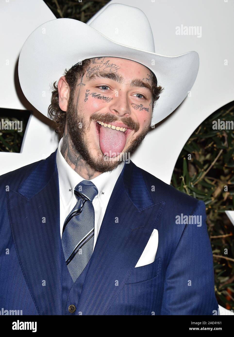 WEST HOLLYWOOD, CA - DECEMBER 05: Post Malone attends the 2019 GQ Men ...