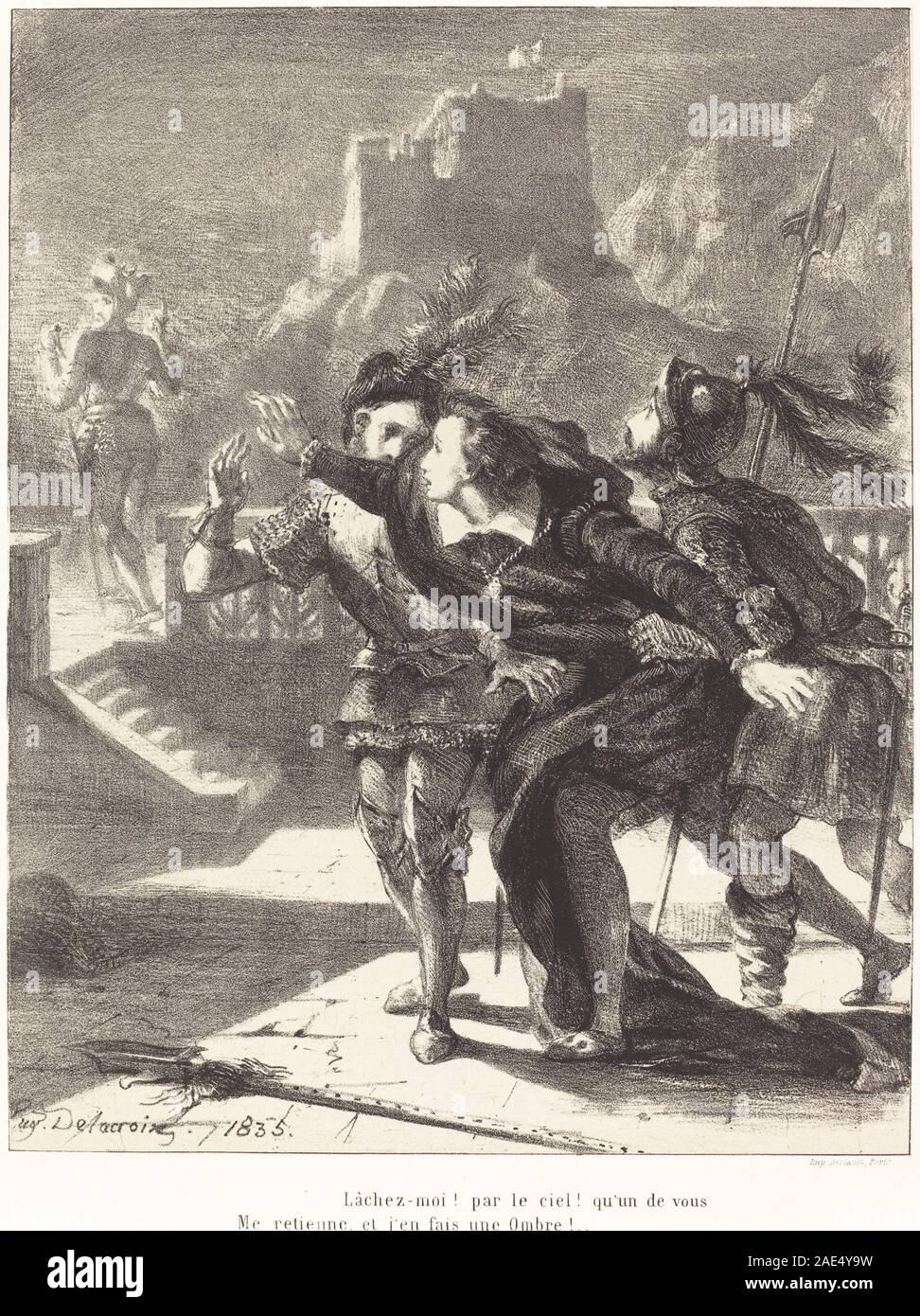 Hamlet Wishes to Follow the Ghost of his Father (Act I, Scene IV ...