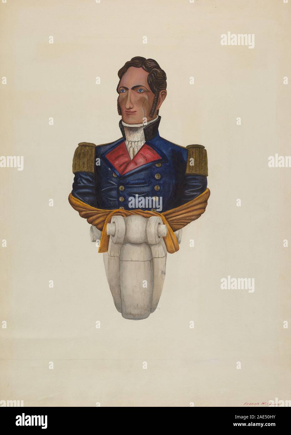 Commodore Morris Figurehead; circa 1938 date FW Powell, Commodore ...