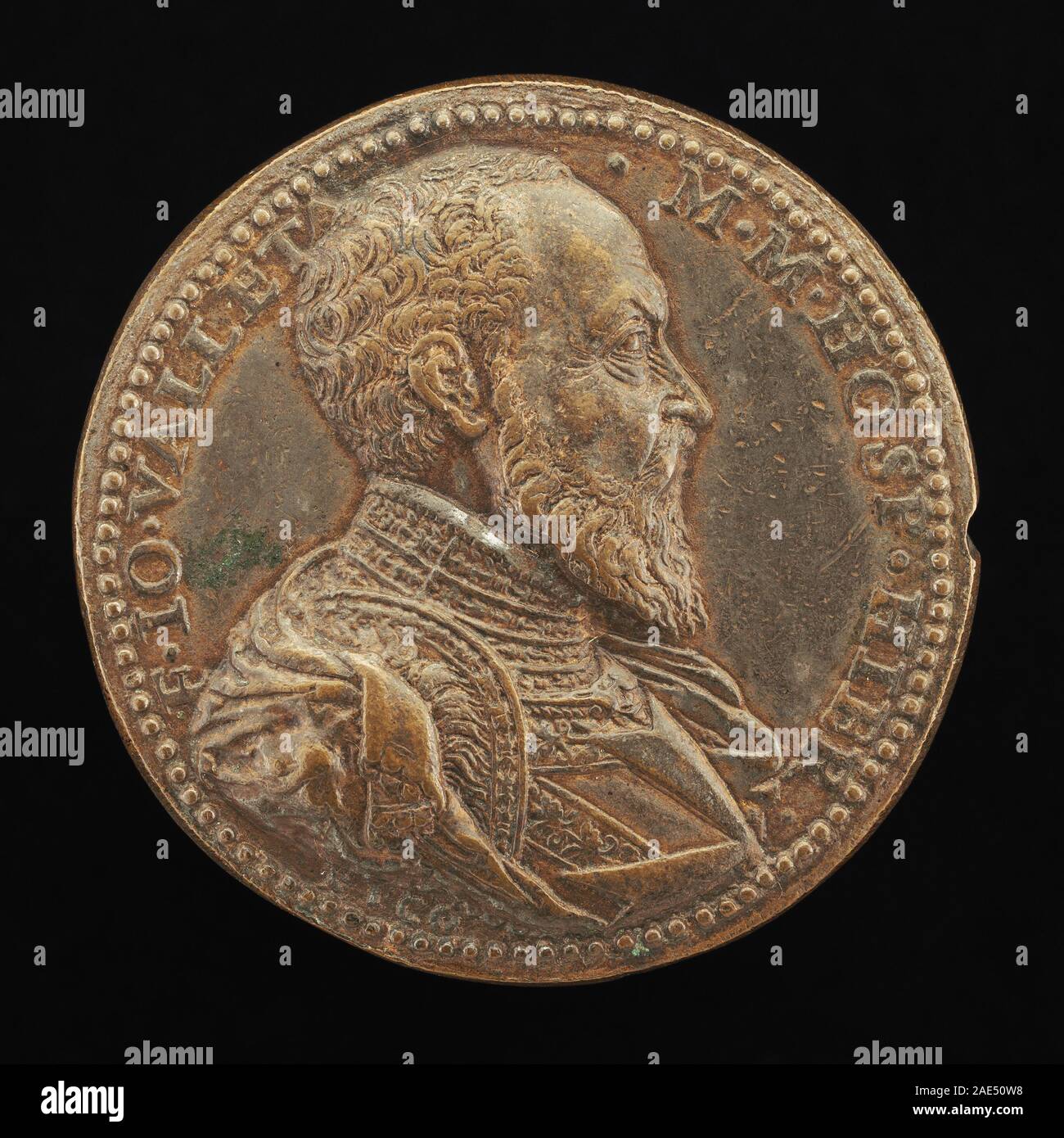 Coin depicting Jean Parisot de la Vallette (1494-1568), Grand Master of ...