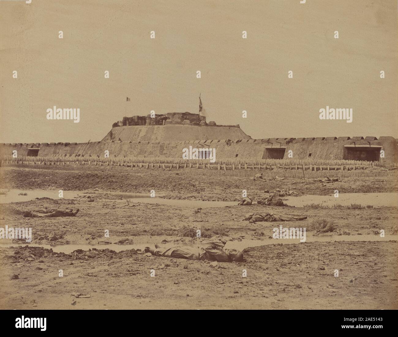 Rear of the North Fort After Its Capture, Showing the Retreat of the ...