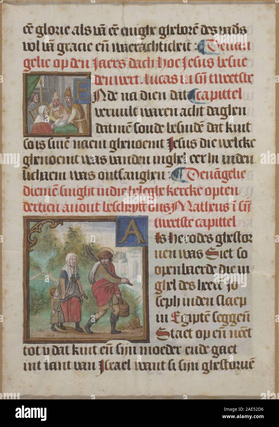 Manuscript Leaf from a Book of Hours; circa 1430 date Flemish 15th ...