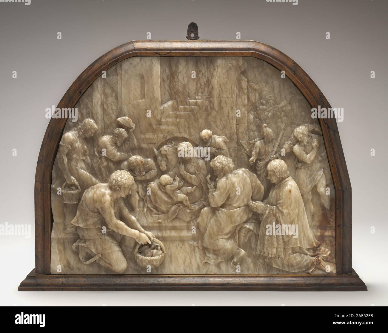A Flemish painting circa 1540-1550 depicting the Adoration of the ...