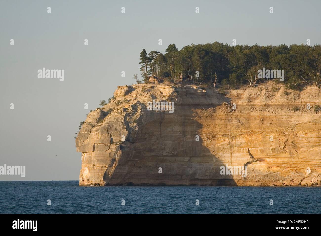 Cliffs, Pictured Rocks National Lakeshore, Michigan Stock Photo - Alamy