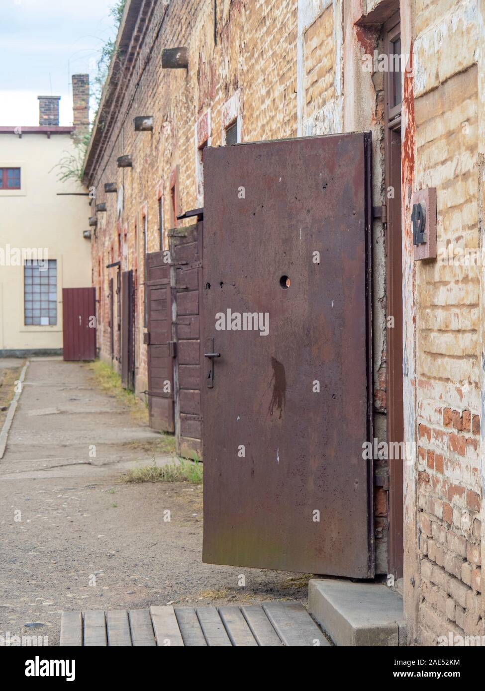 Cell doors to prison cells in Theresienstadt Malá pevnost small ...