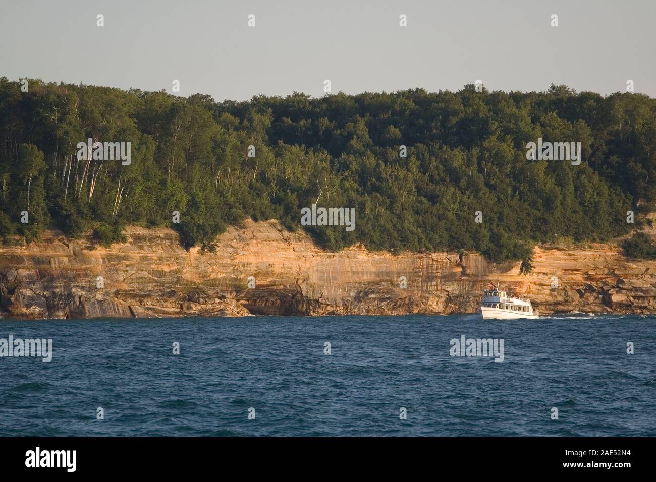 Cliffs, Pictured Rocks National Lakeshore, Michigan Stock Photo - Alamy