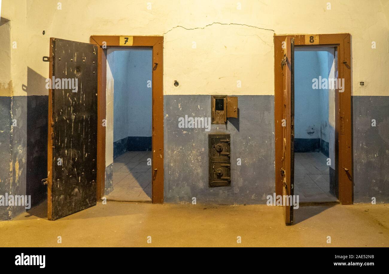 Cell doors to prison cells in Theresienstadt Malá pevnost small ...