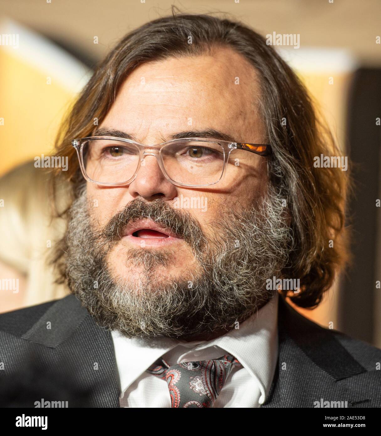 Jack Black attends the UK Premiere of "Jumanji: The Next Level" at ...