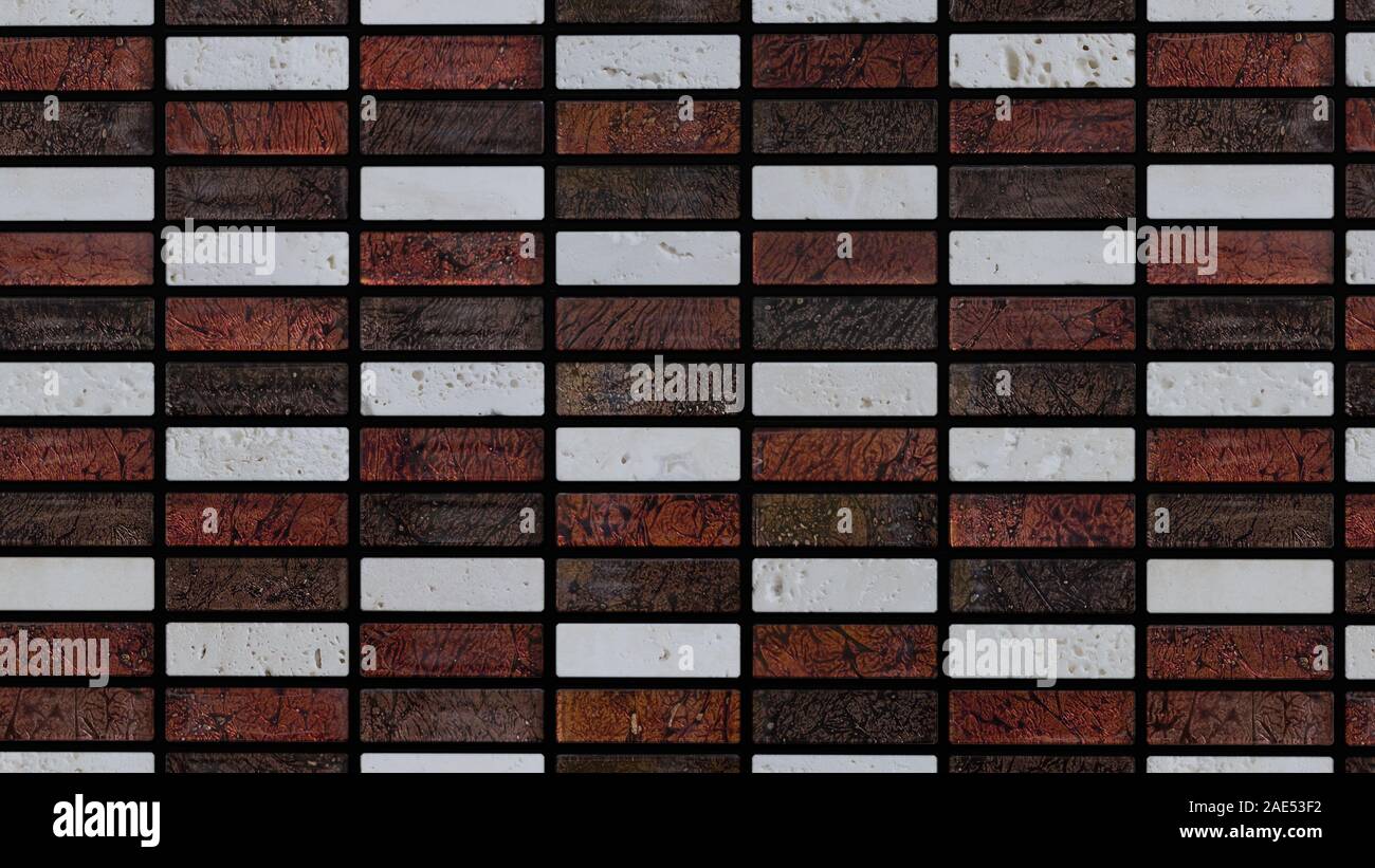 Background texture of red and white rectangular tiles Stock Photo - Alamy