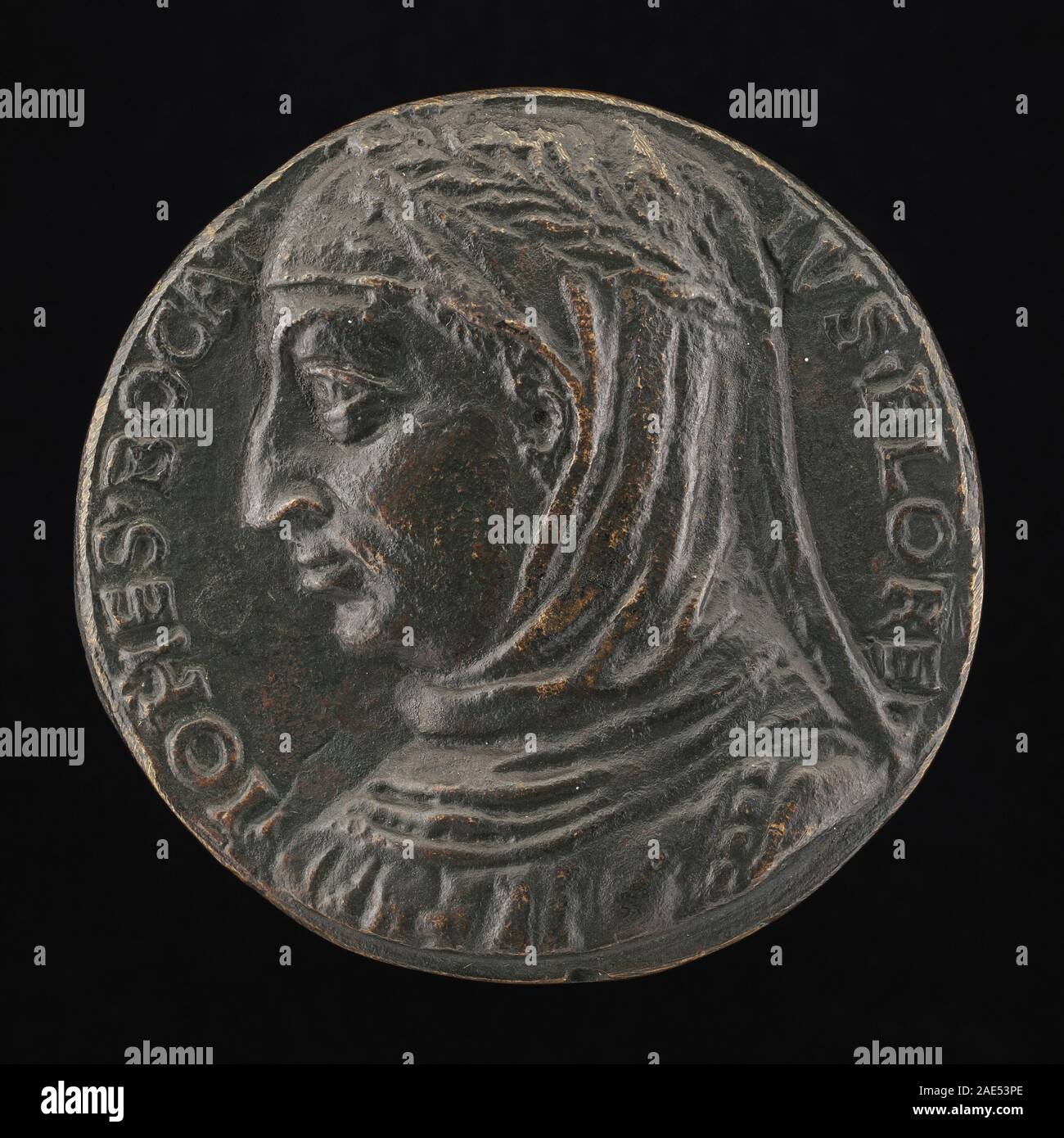 Coin or medal depicting Giovanni Boccaccio (1313-1375), Florentine ...