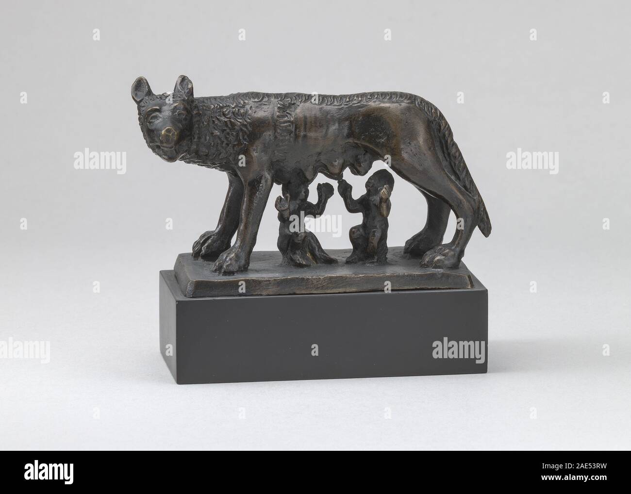 The Capitoline Wolf Suckling Romulus and Remus; 15th century date ...