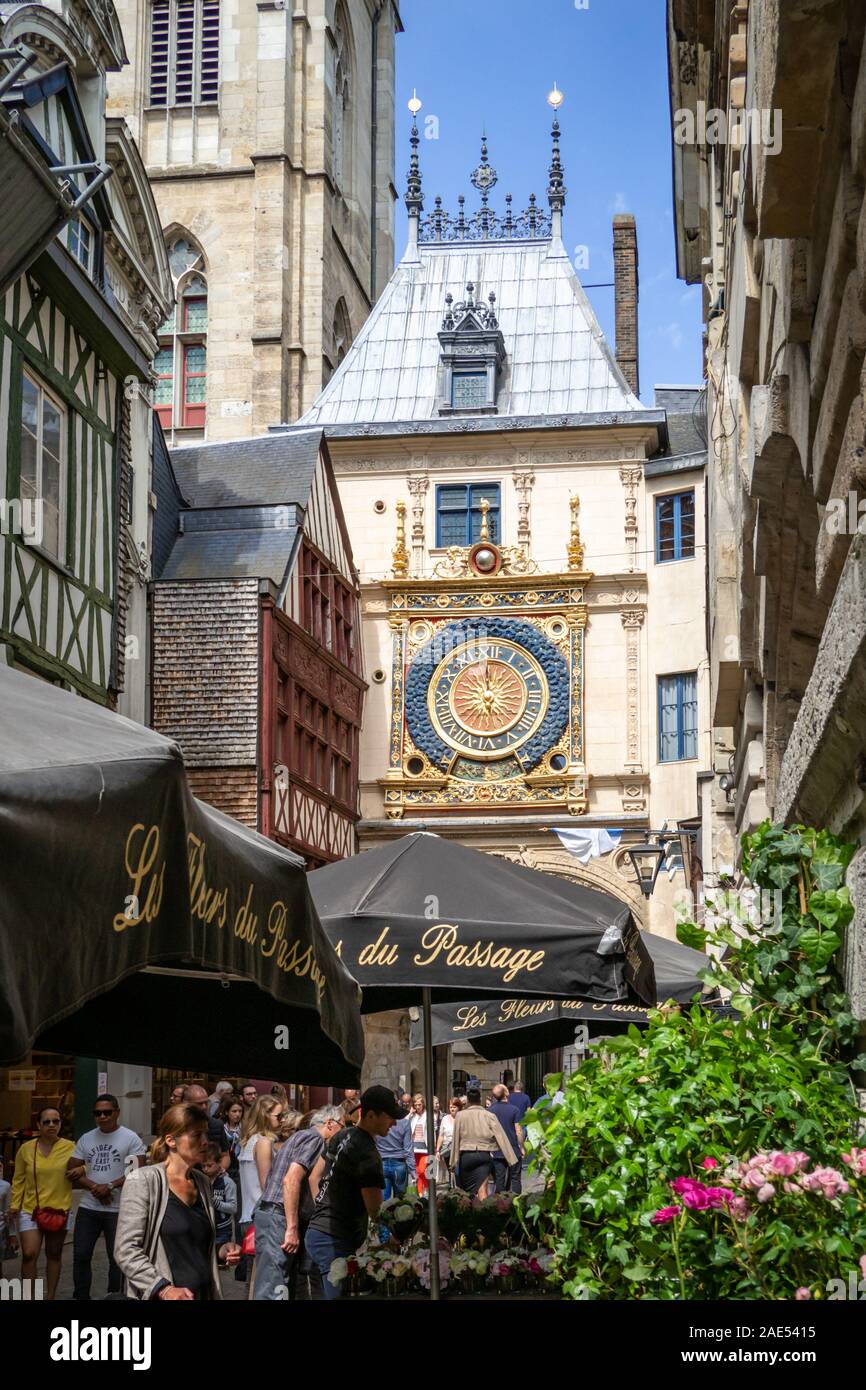 Gros-Horloge (Great Clock), Rouen, France Stock Photo - Alamy