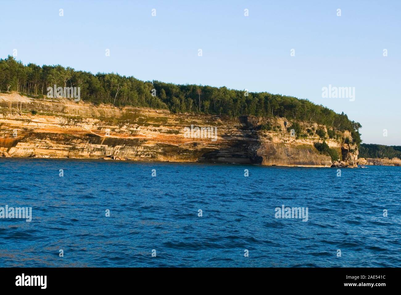 Cliffs, Pictured Rocks National Lakeshore, Michigan Stock Photo - Alamy
