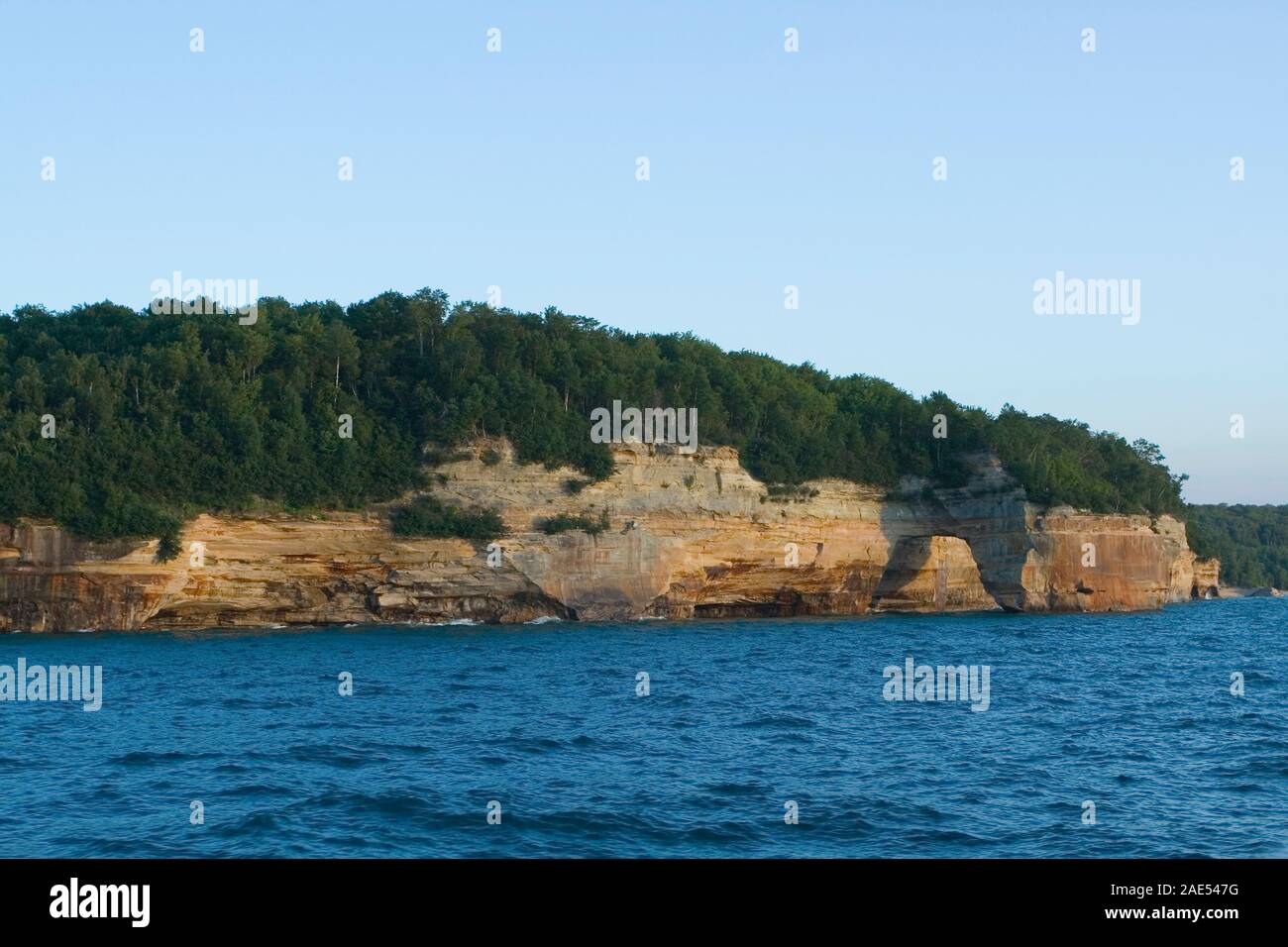 Cliffs, Pictured Rocks National Lakeshore, Michigan Stock Photo - Alamy