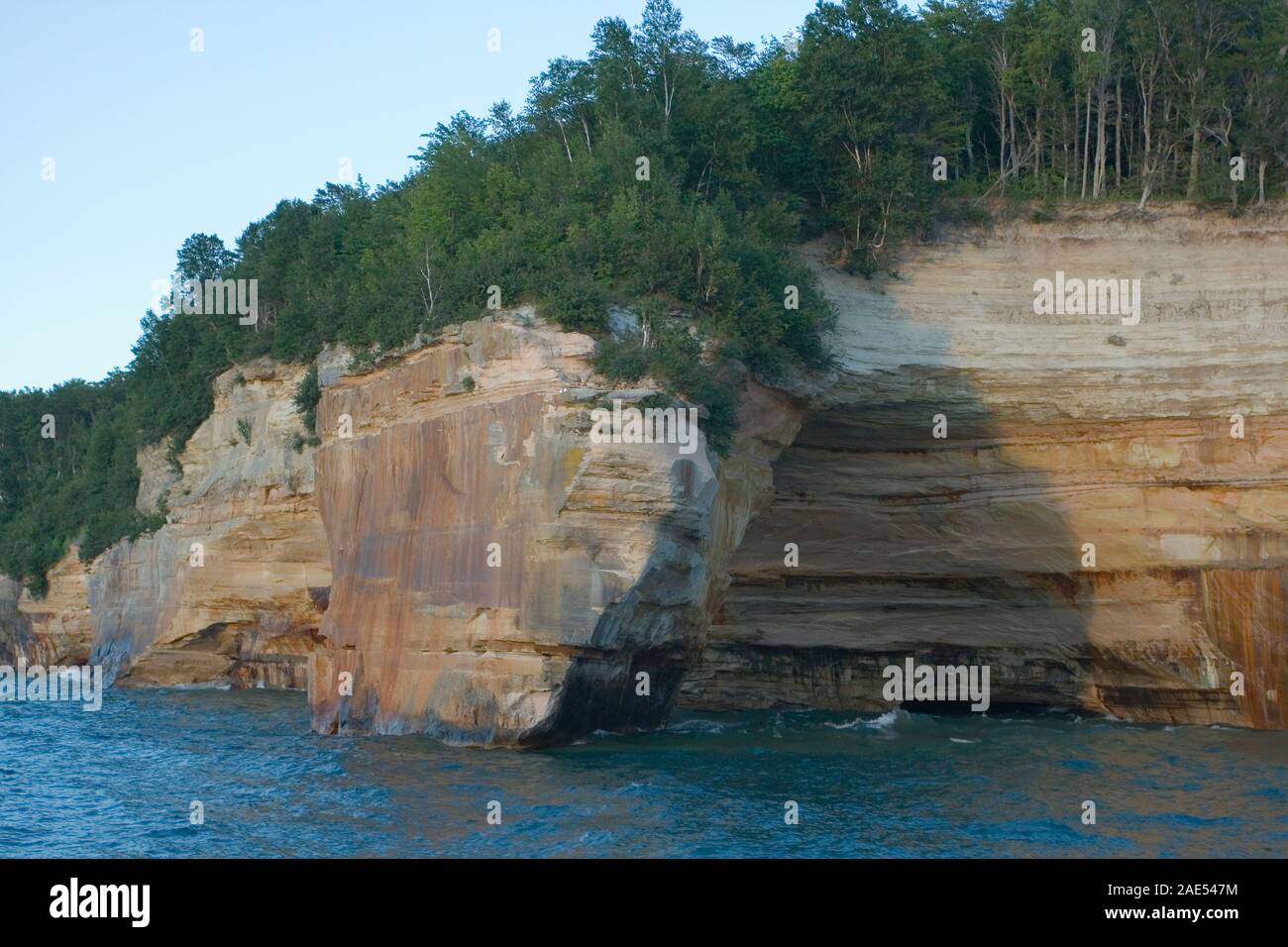 Cliffs, Pictured Rocks National Lakeshore, Michigan Stock Photo - Alamy
