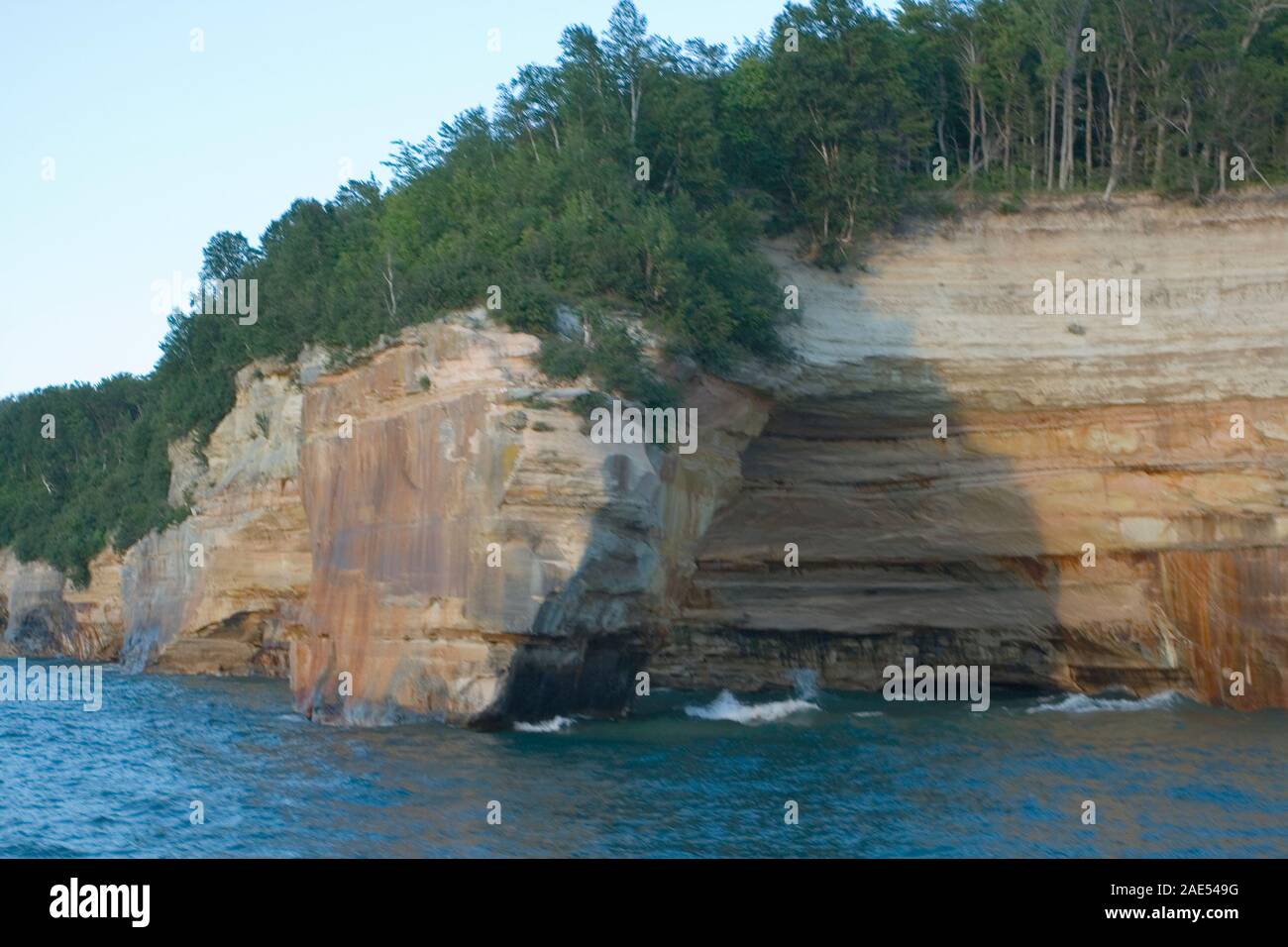 Cliffs, Pictured Rocks National Lakeshore, Michigan Stock Photo - Alamy