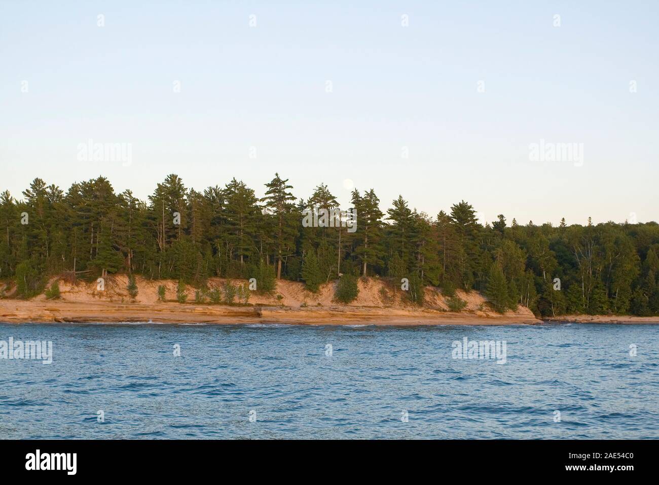 Cliffs, Pictured Rocks National Lakeshore, Michigan Stock Photo - Alamy