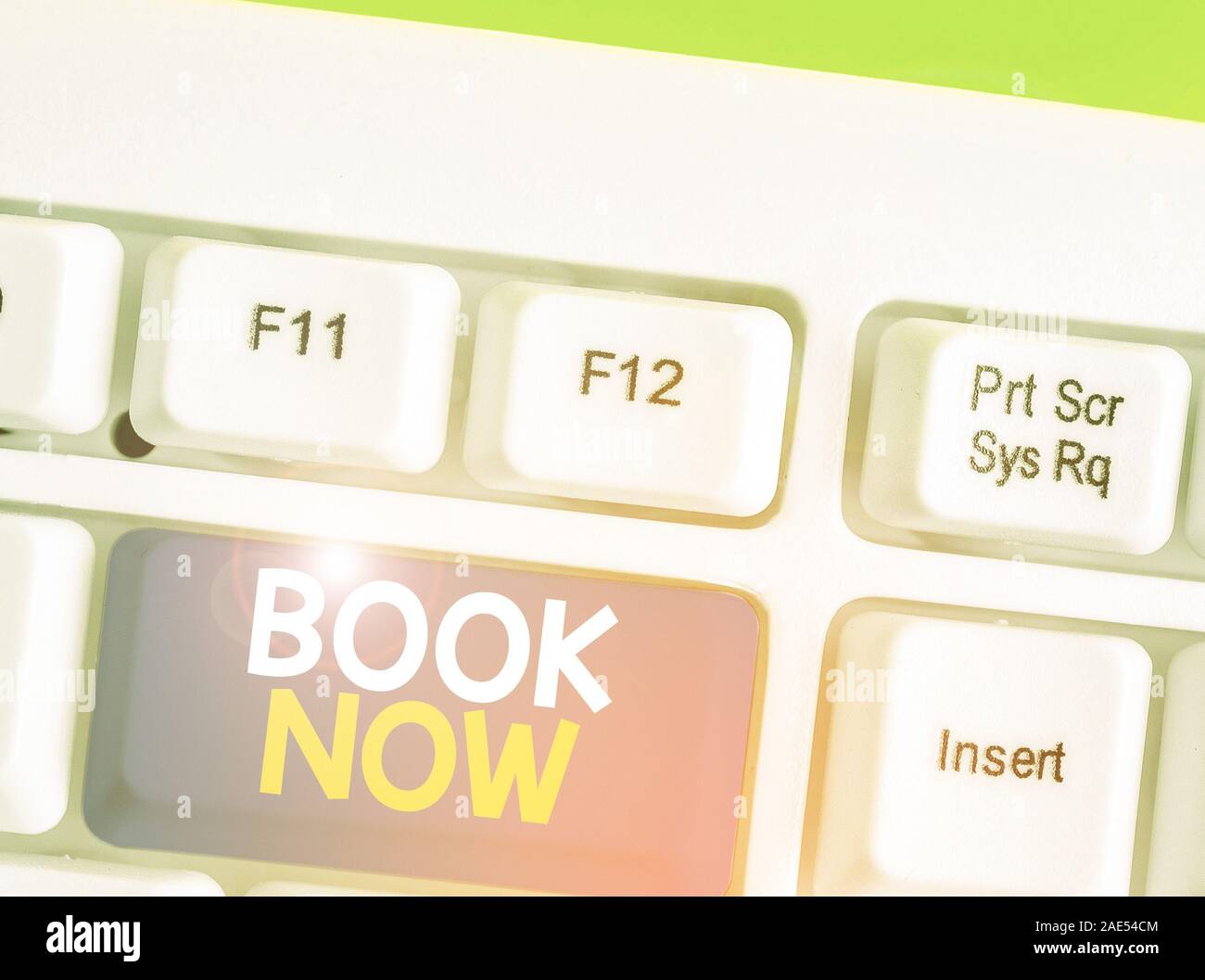 Writing note showing Book Now. Business concept for Make a reservation ...