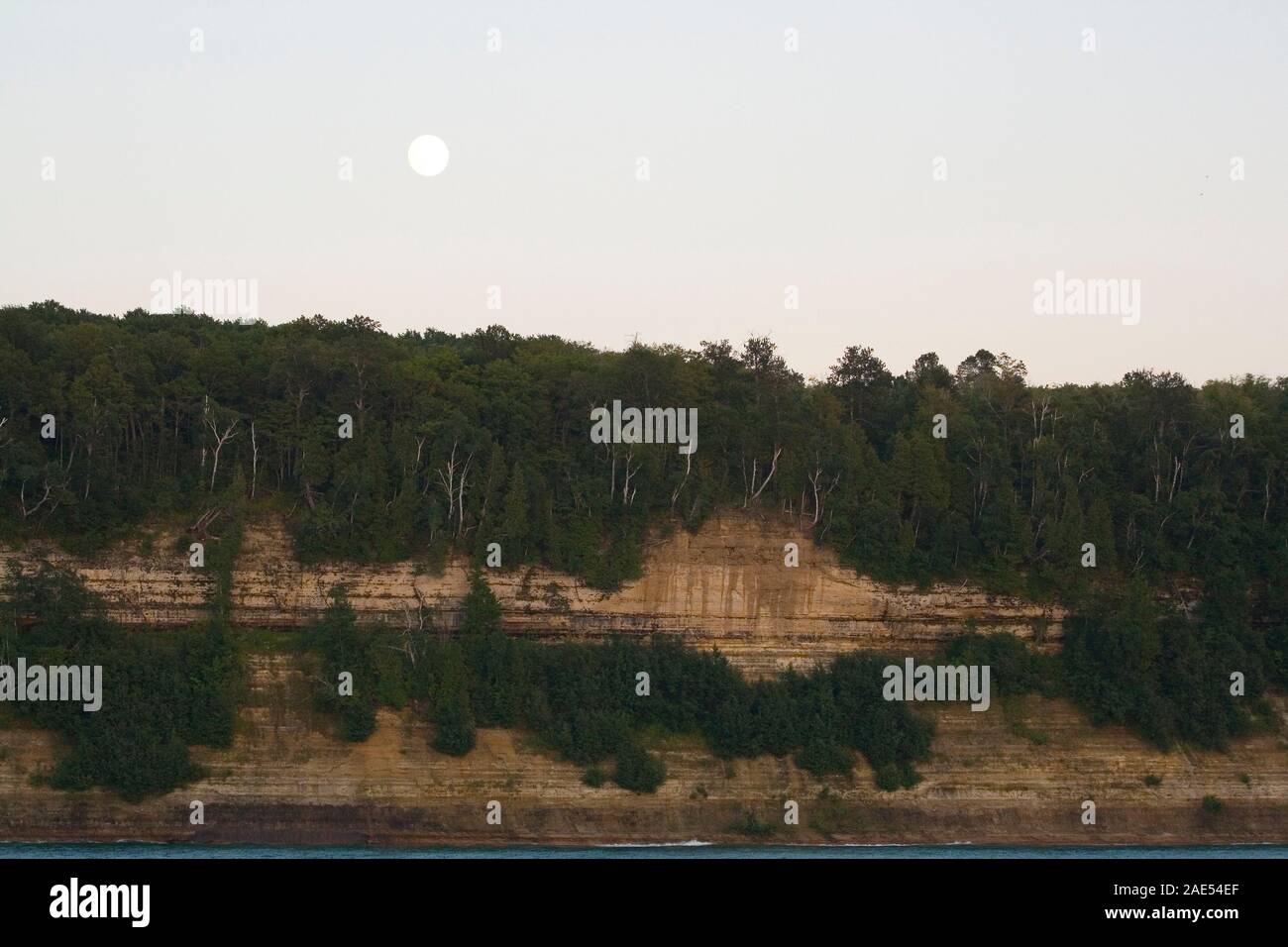 Cliffs, Pictured Rocks National Lakeshore, Michigan Stock Photo - Alamy