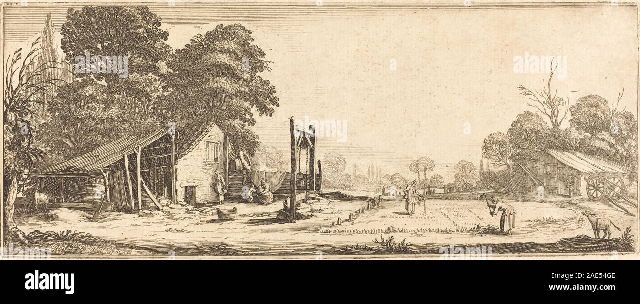Print or drawing by a follower of Jacques Callot from circa 1633-1635 ...