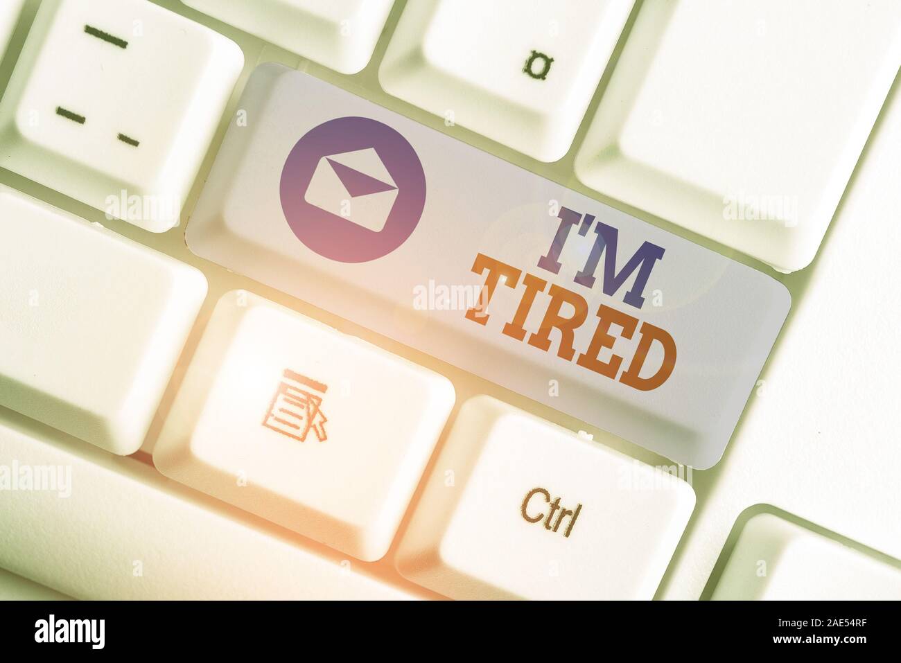 Word writing text I M Tired. Business photo showcasing drained of ...