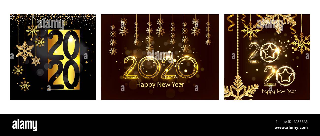 Happy new year 2020 vector design Stock Vector Image & Art - Alamy