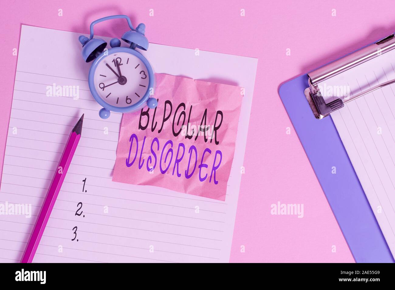 Handwriting text writing Bipolar Disorder. Conceptual photo mental ...