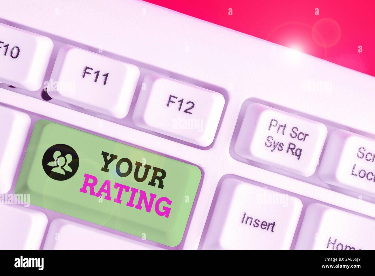 Text sign showing Your Rating. Business photo text score or measurement ...