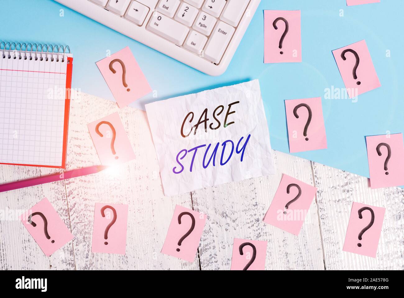 Handwriting text writing Case Study. Conceptual photo research ...