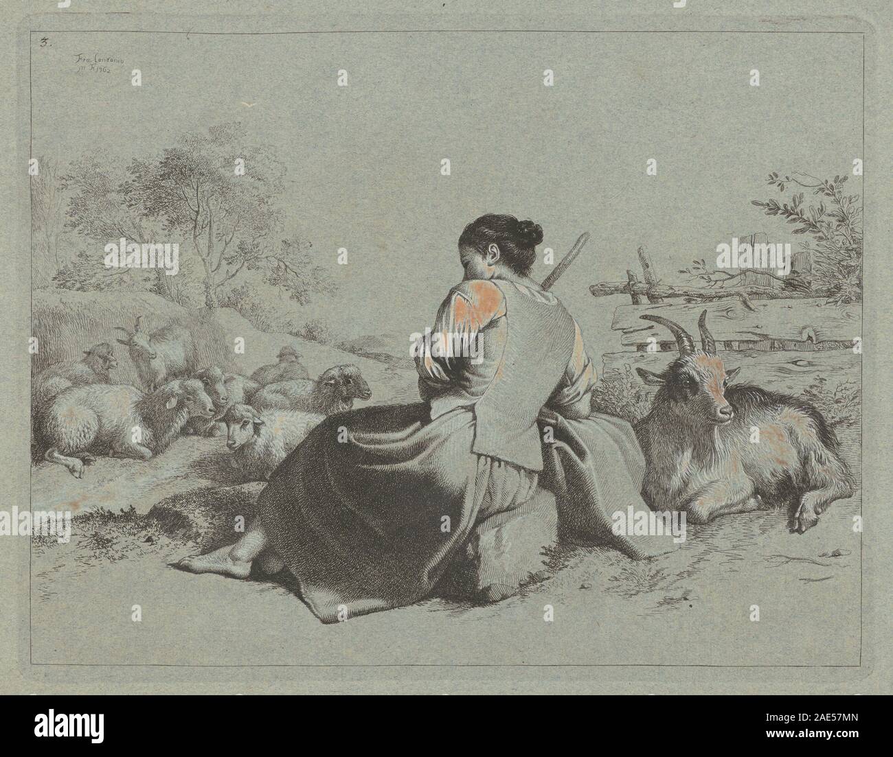 Seated shepherdess hi-res stock photography and images - Alamy