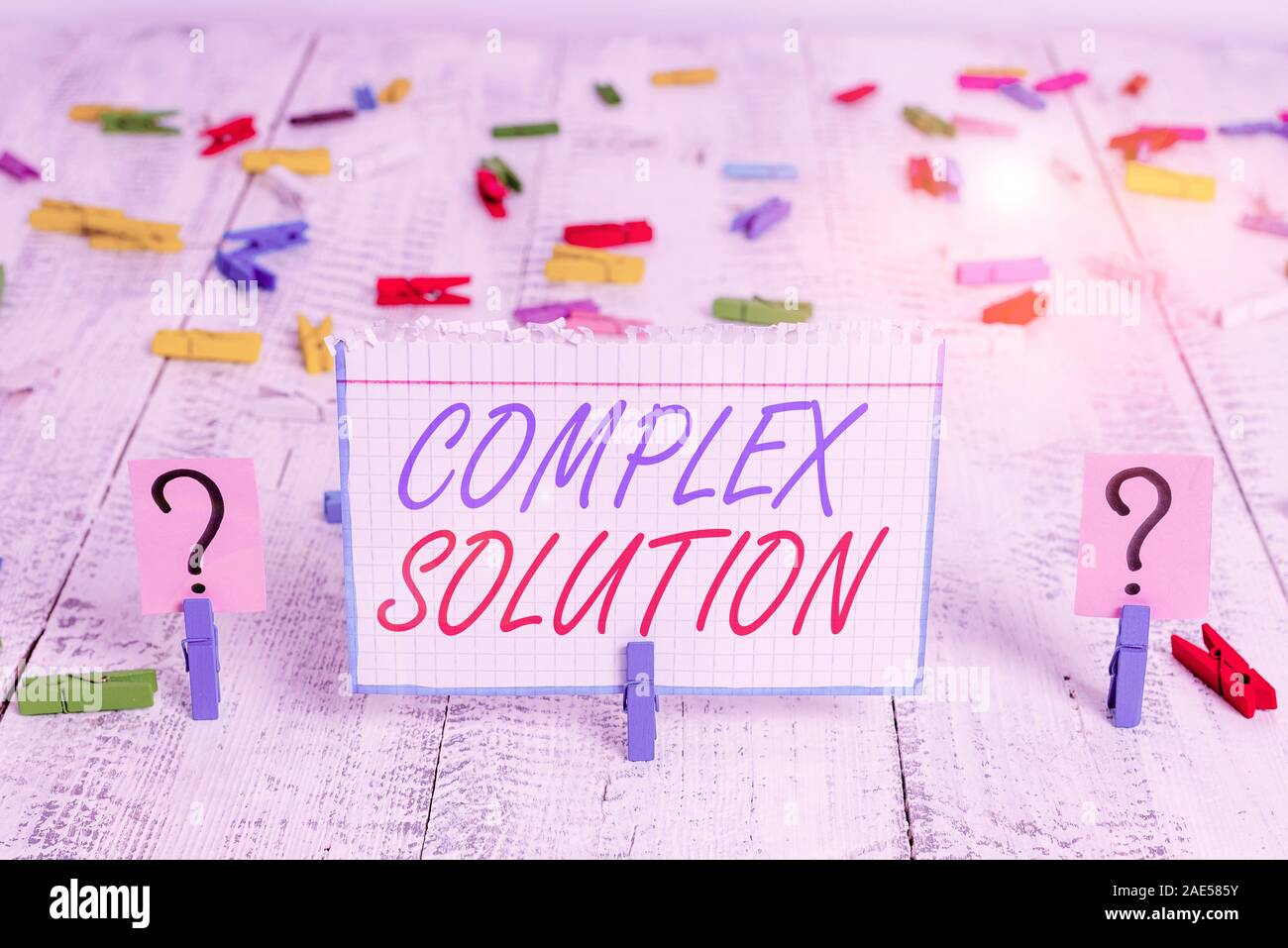 Conceptual hand writing showing Complex Solution. Concept meaning ...