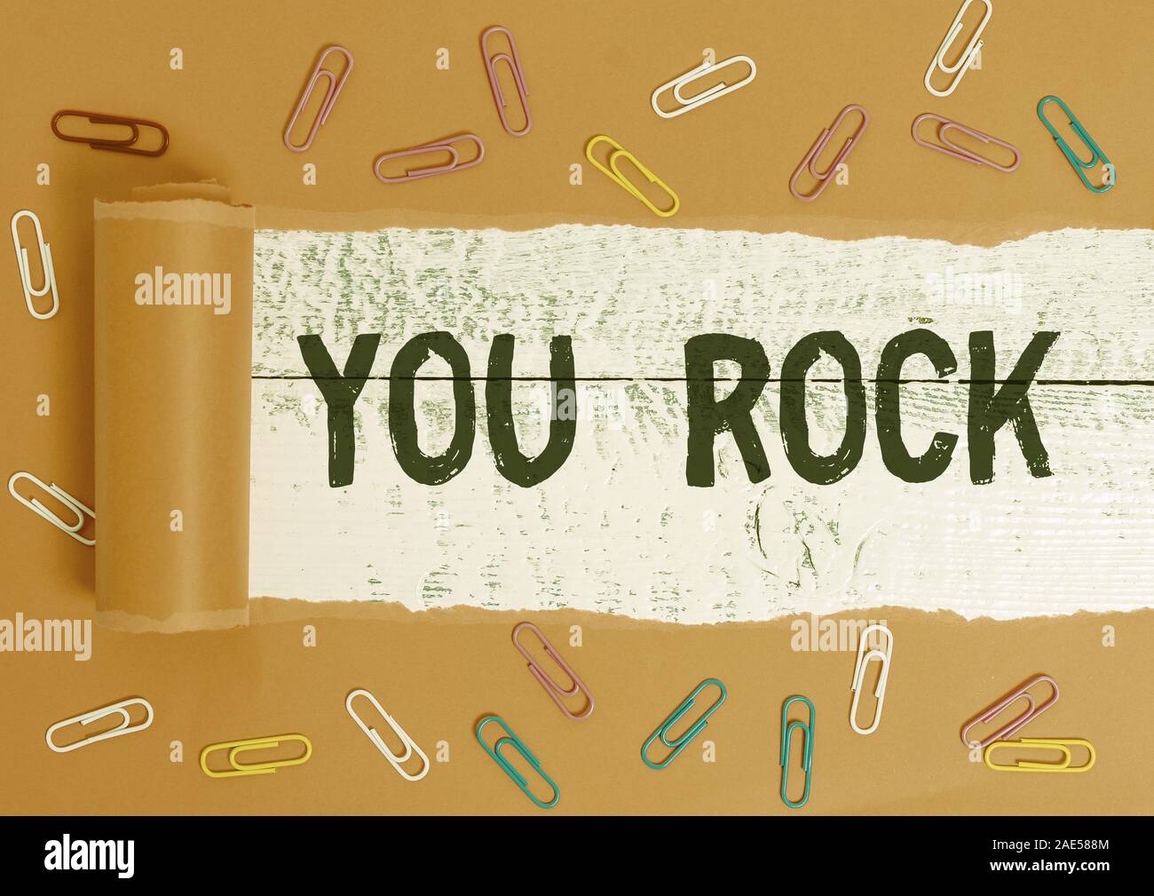 Text sign showing You Rock. Business photo text slang phrase of praise ...