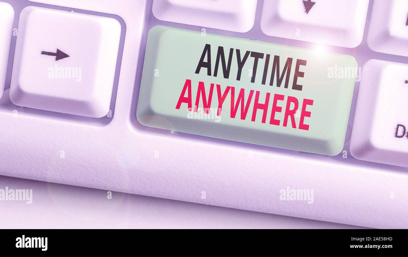 Anytime anywhere learning hi-res stock photography and images - Alamy