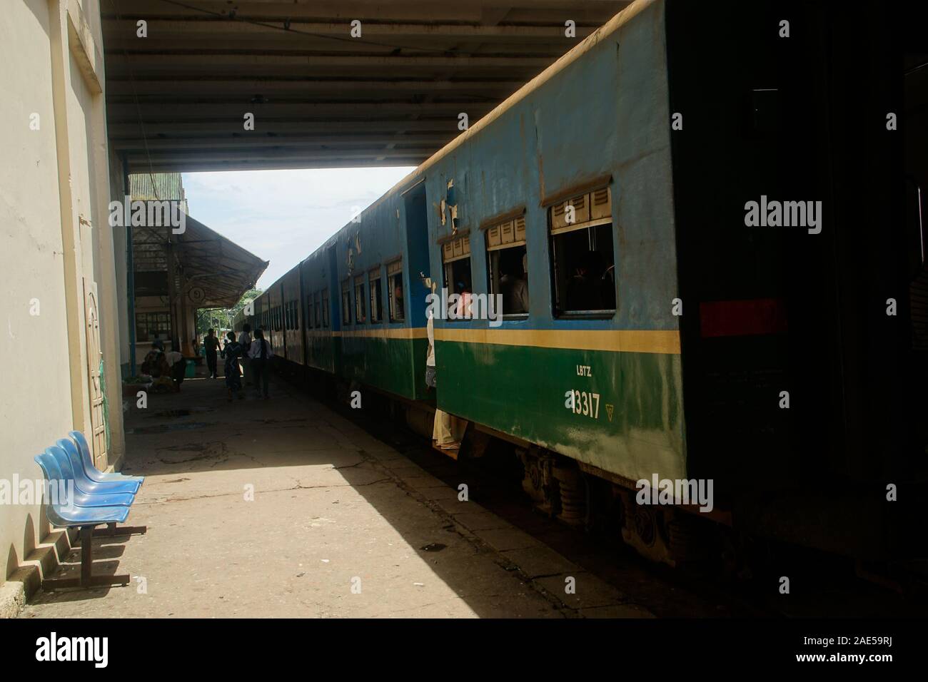 Yangon central railway hi-res stock photography and images - Alamy