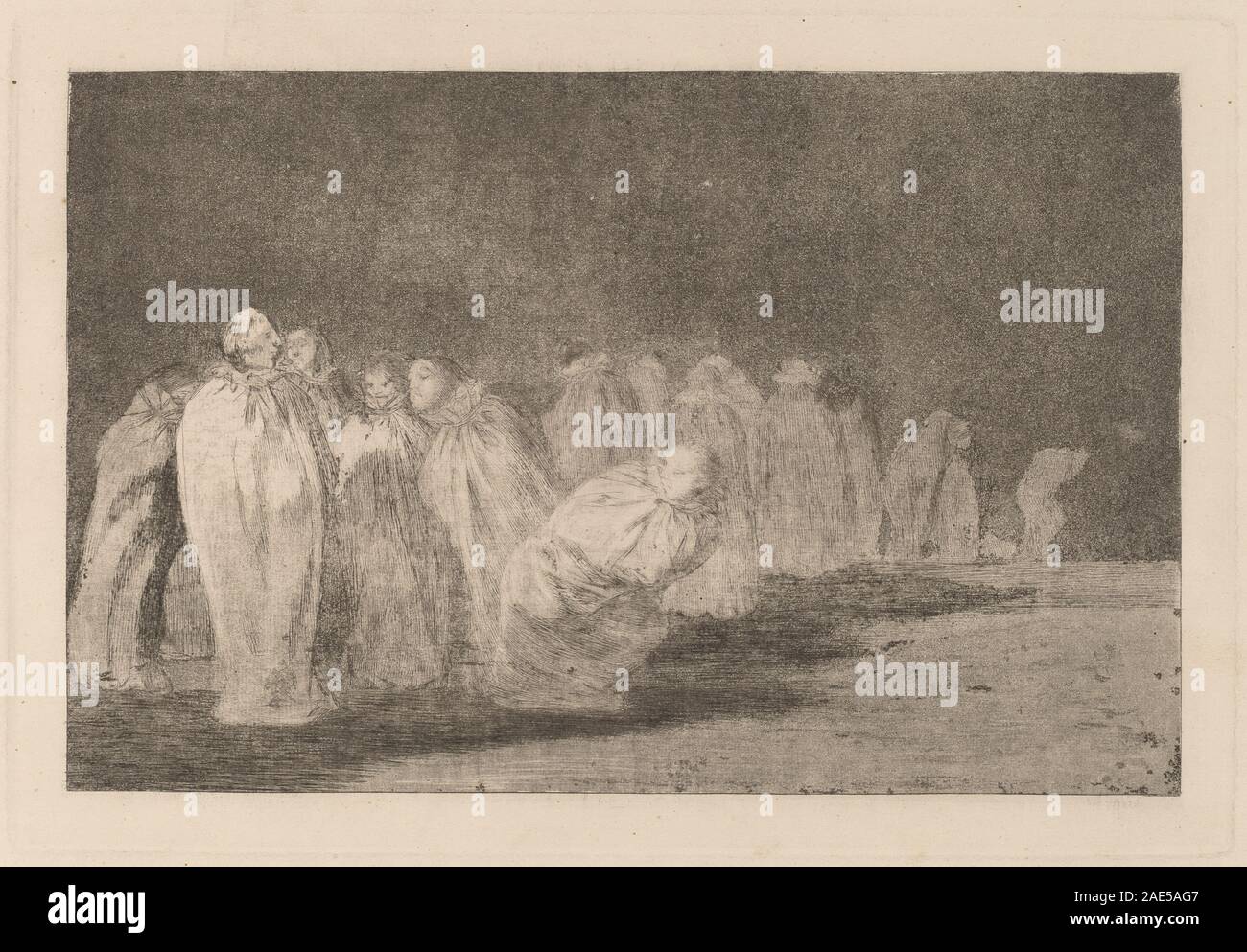 The print 'Los ensacados' by Francisco de Goya, in or after 1816 ...