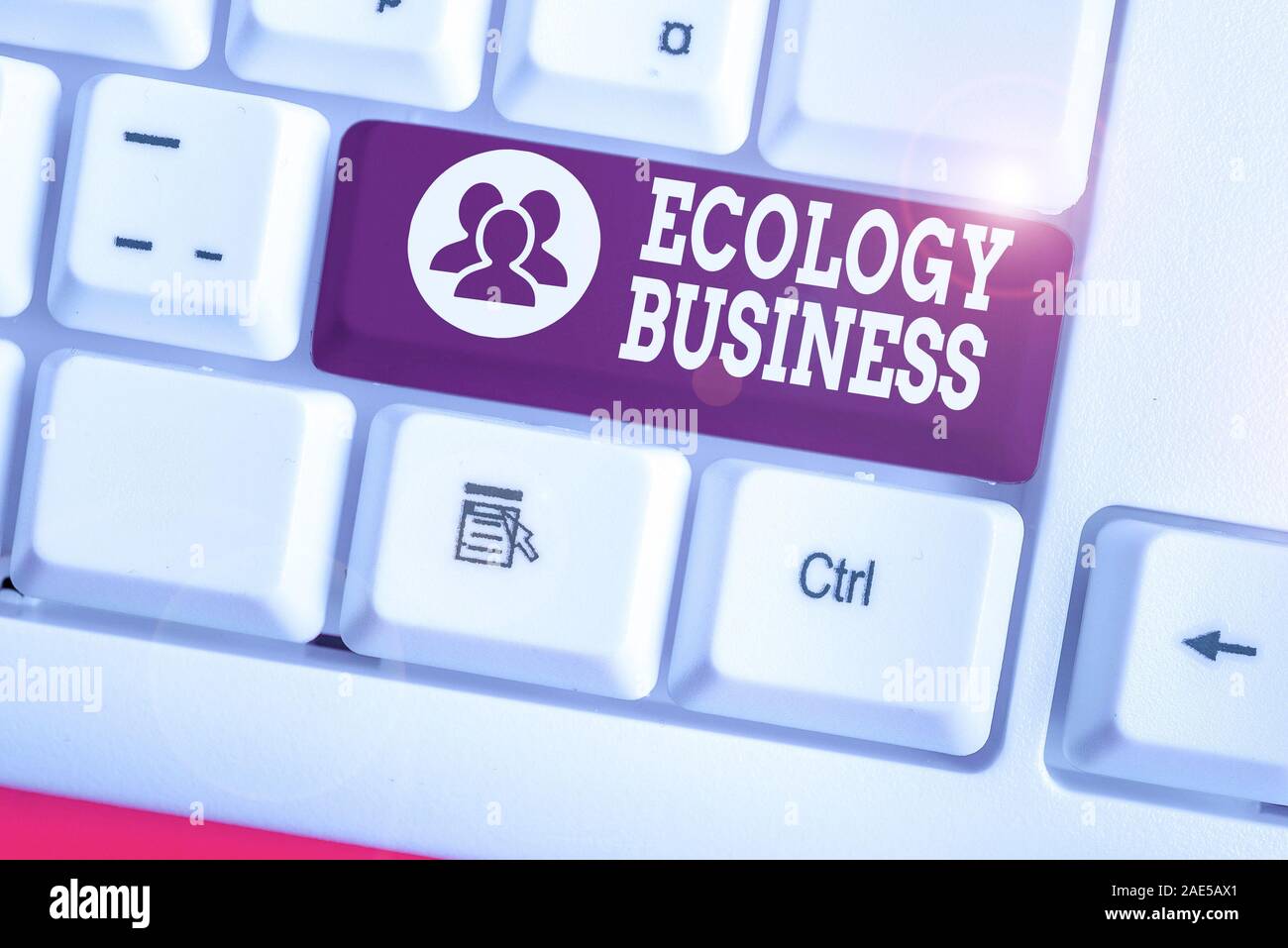 Handwriting text writing Ecology Business. Conceptual photo global ...