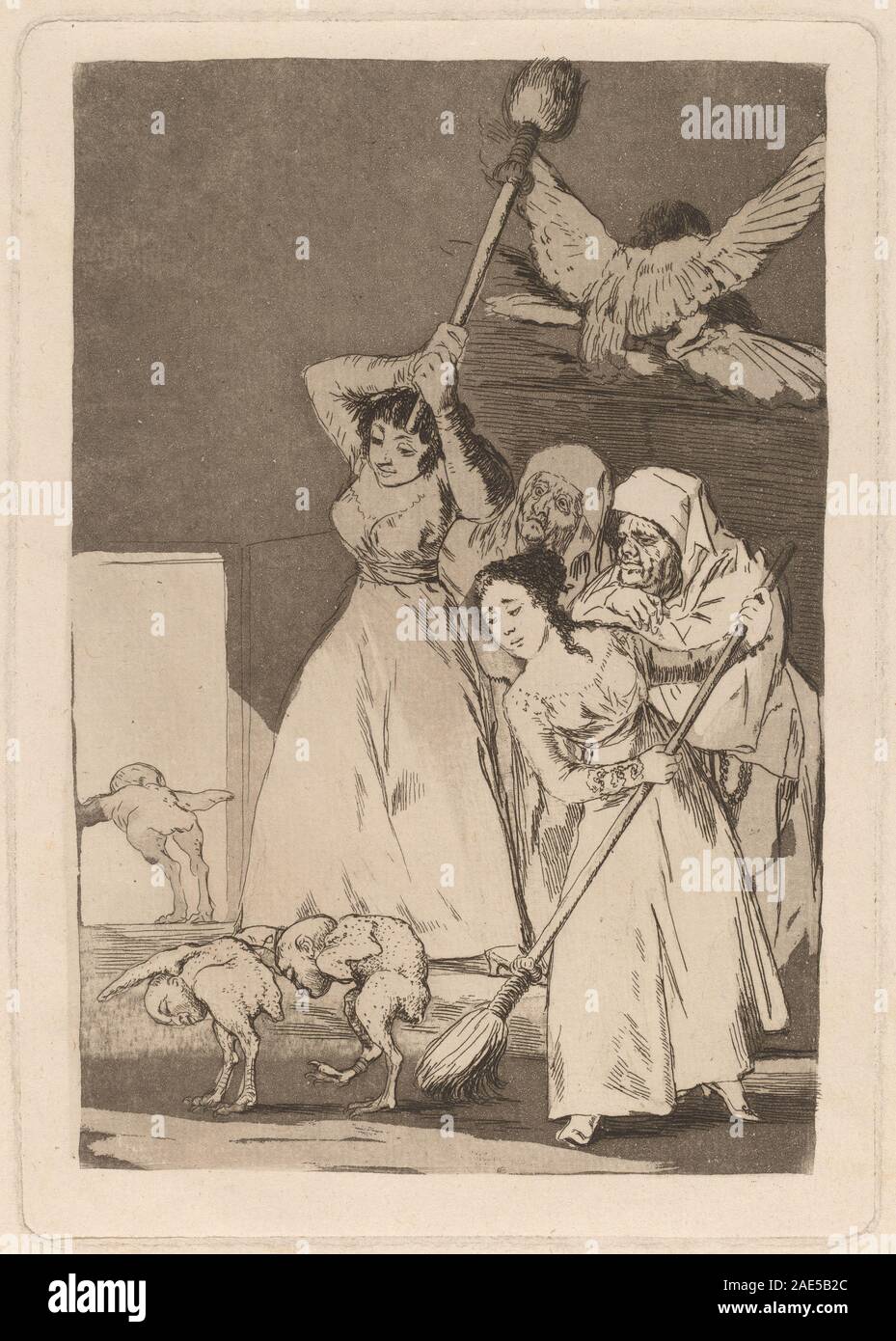 Etching and aquatint by Francisco de Goya created between 1797 and 1798 ...