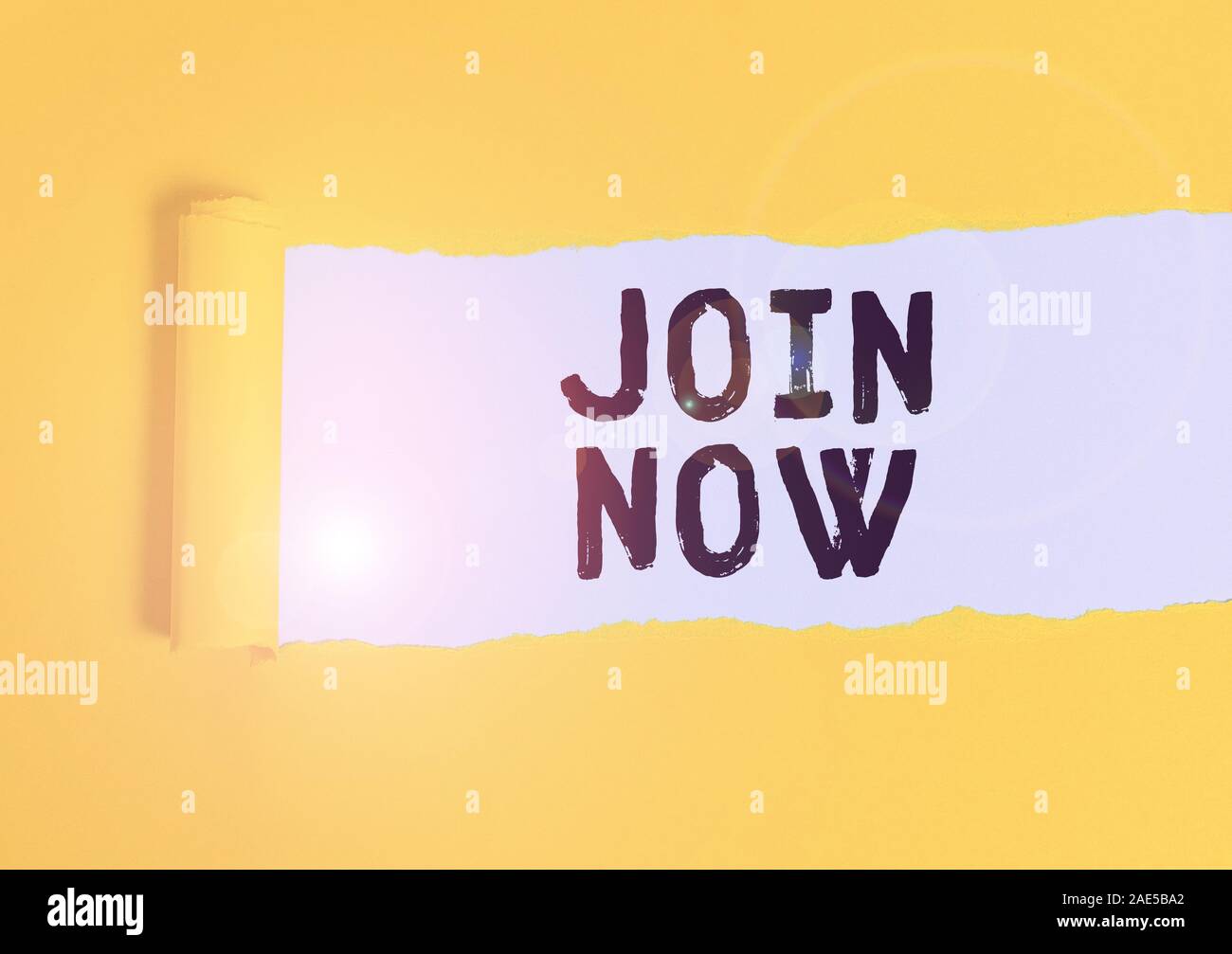 Writing note showing Join Now. Business concept for An invite to a ...