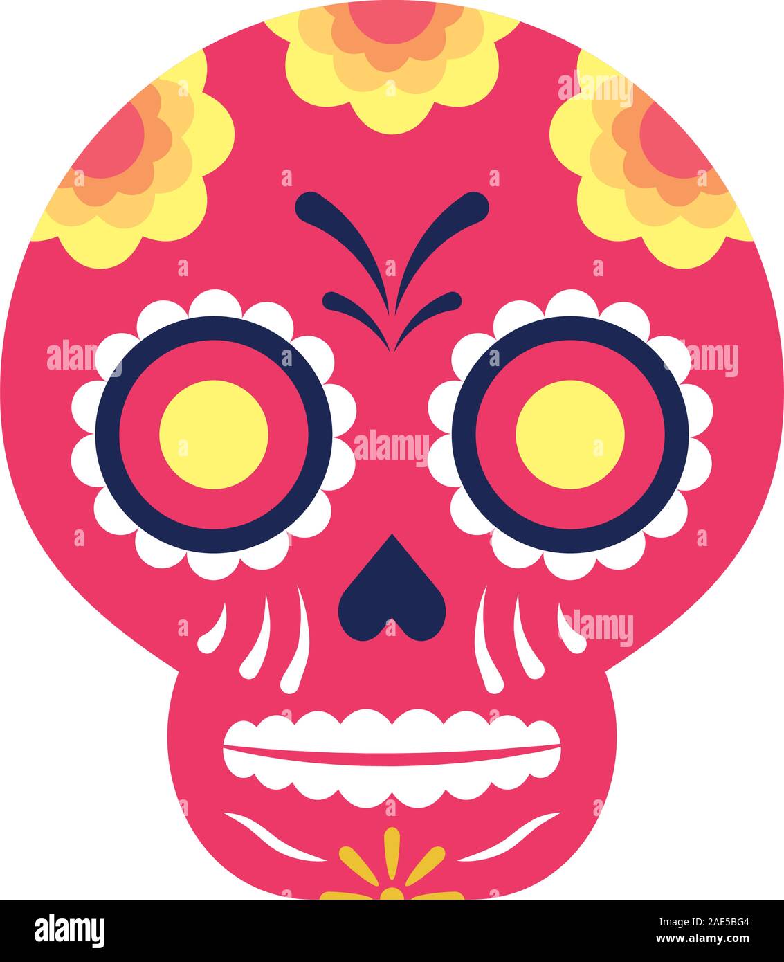 traditional mexican skull head icon Stock Vector Image & Art - Alamy
