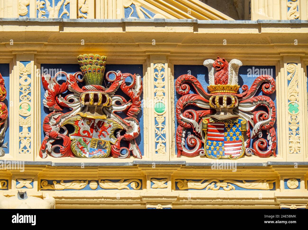 Detail of coat of arms hi-res stock photography and images - Alamy