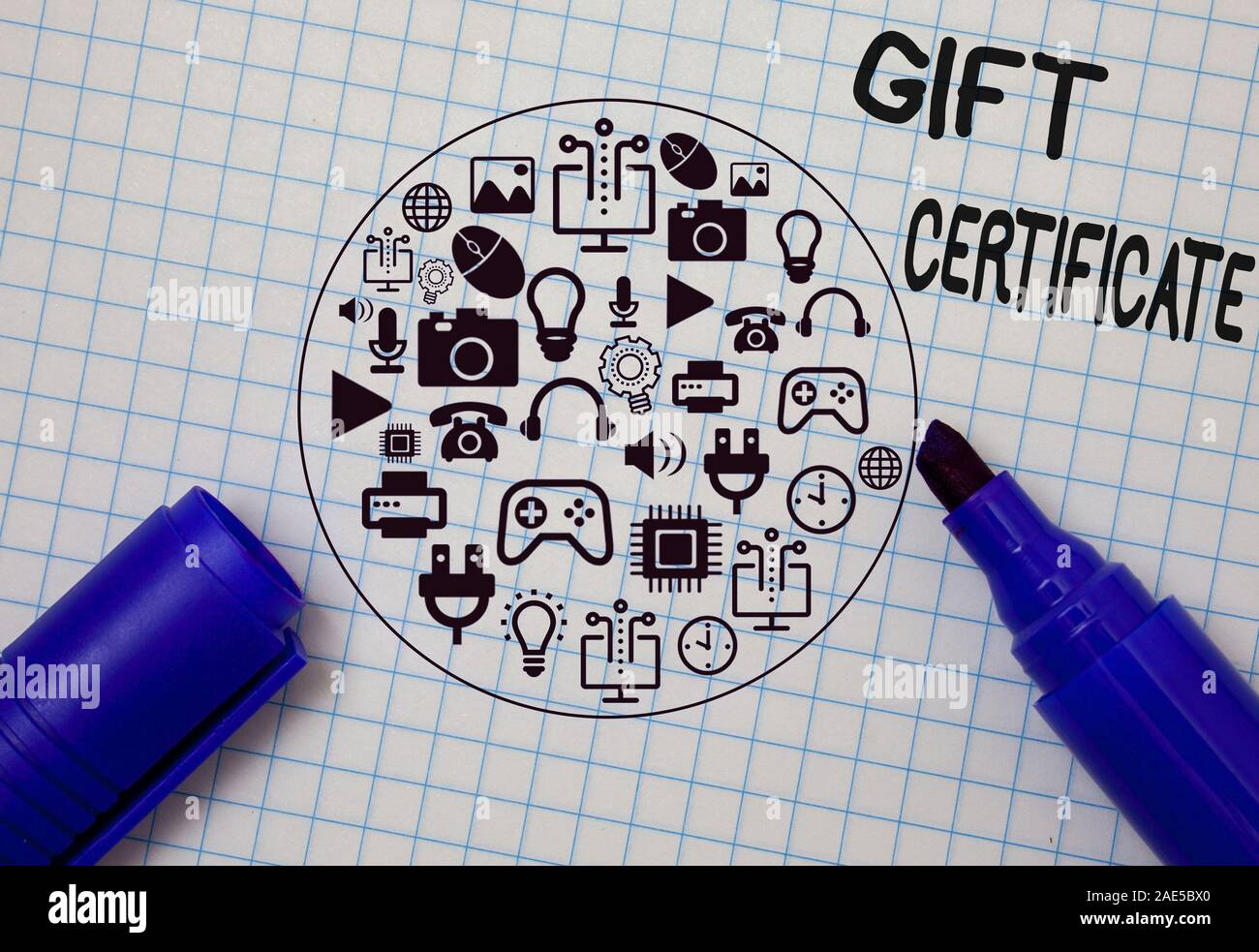 Writing note showing Gift Certificate. Business concept for certificate ...