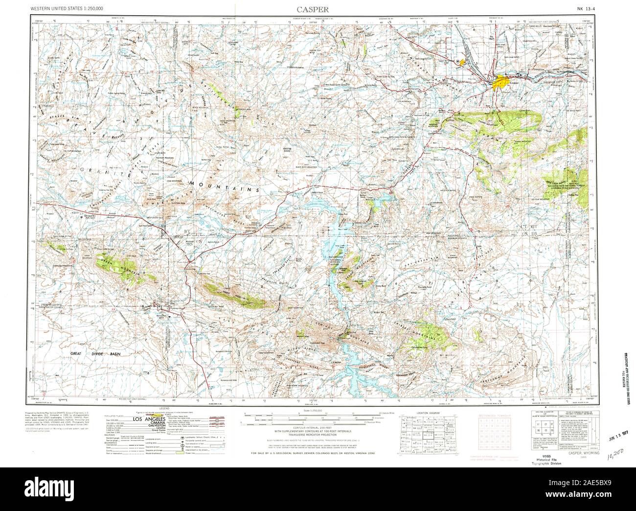 Casper map hi-res stock photography and images - Alamy