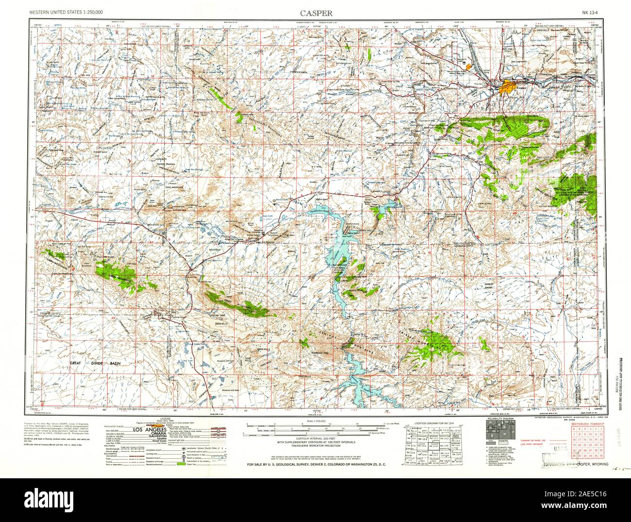 Map of casper Cut Out Stock Images & Pictures - Alamy