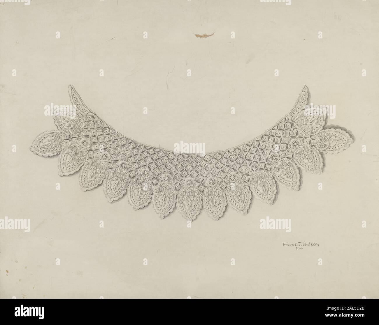 Lace Collar; circa 1938 date Frank Nelson, Lace Collar, c 1938 Stock ...