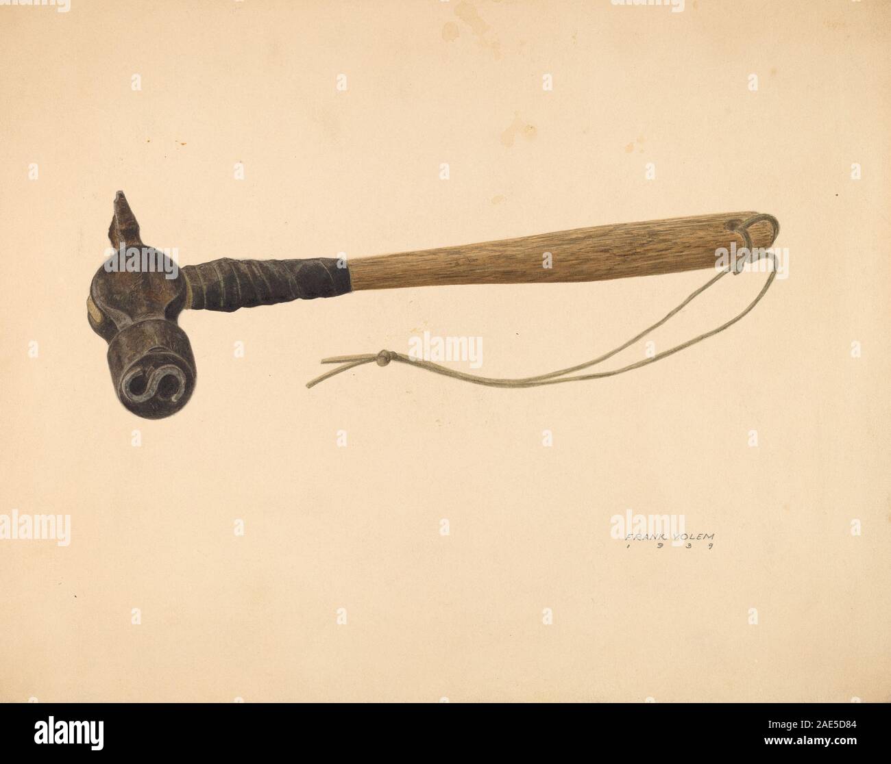 Log Marker; 1939date Frank Volem, Log Marker, 1939 Stock Photo - Alamy