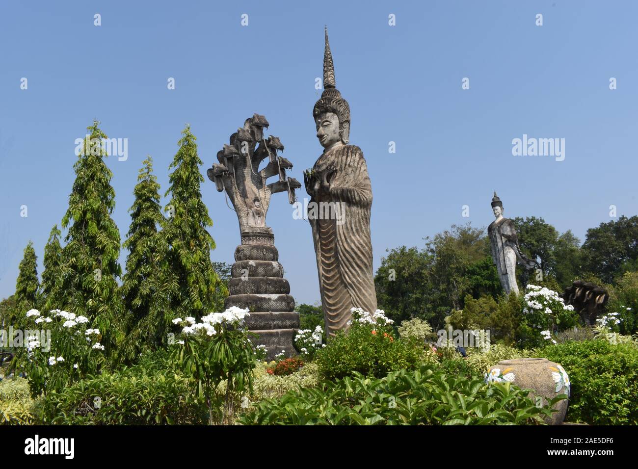 Sala Kaew Ku Park, Buddha Statue, Buddha’s Gesture of Abhaya Mudra ...
