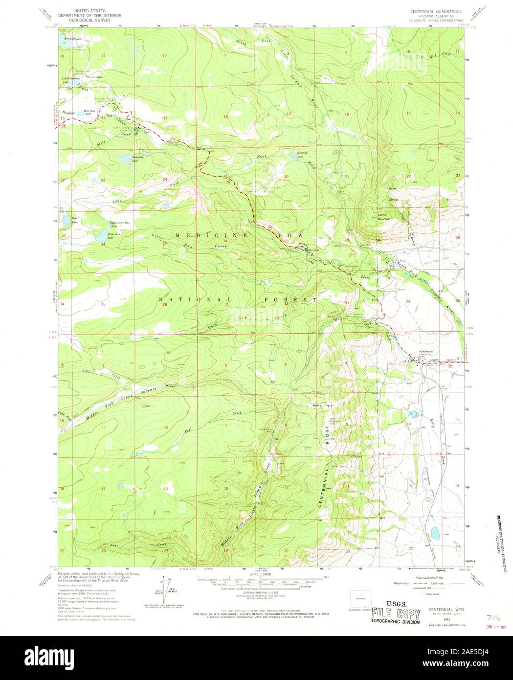 Centennial map Cut Out Stock Images & Pictures - Alamy