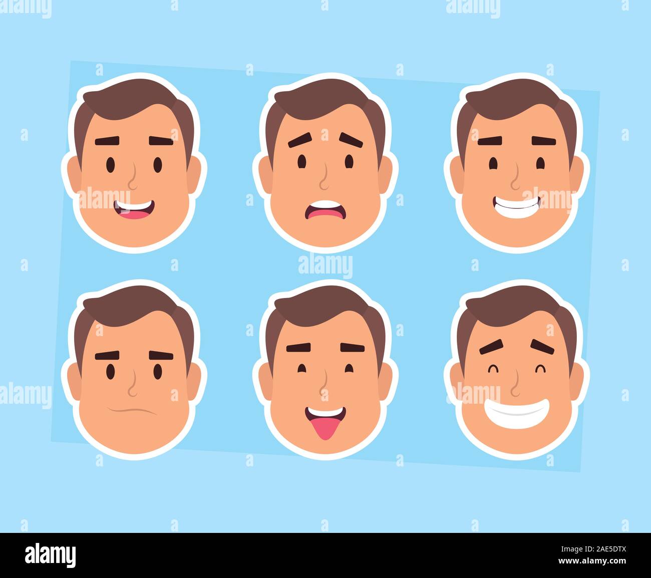 group of man faces characters Stock Vector Image & Art - Alamy