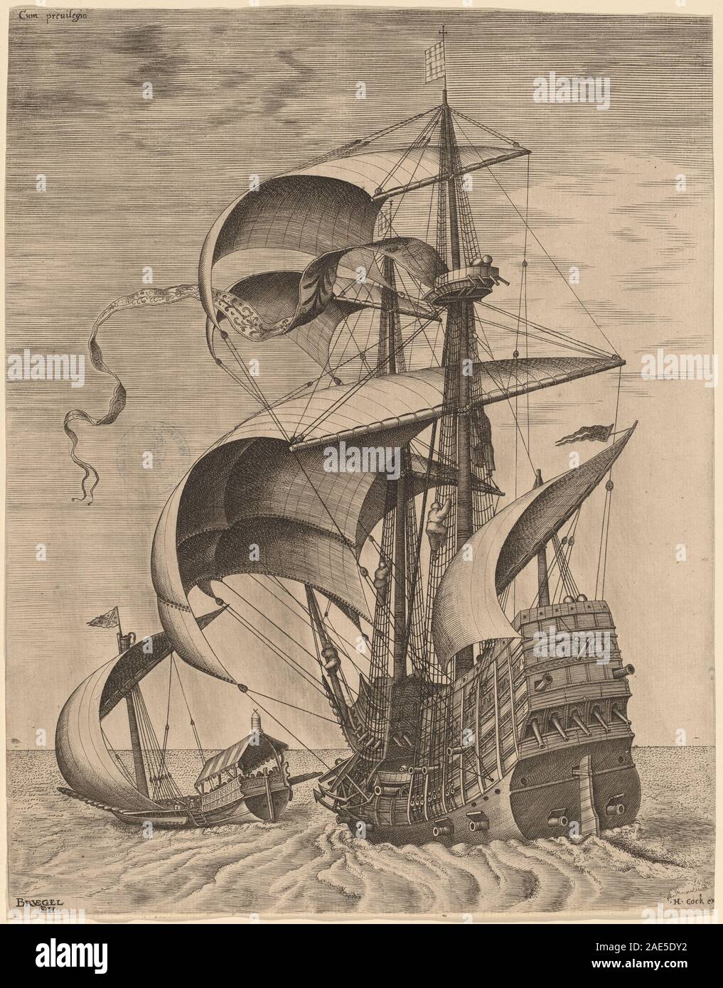 The artwork by Frans Huys after Pieter Bruegel the Elder depicts an ...