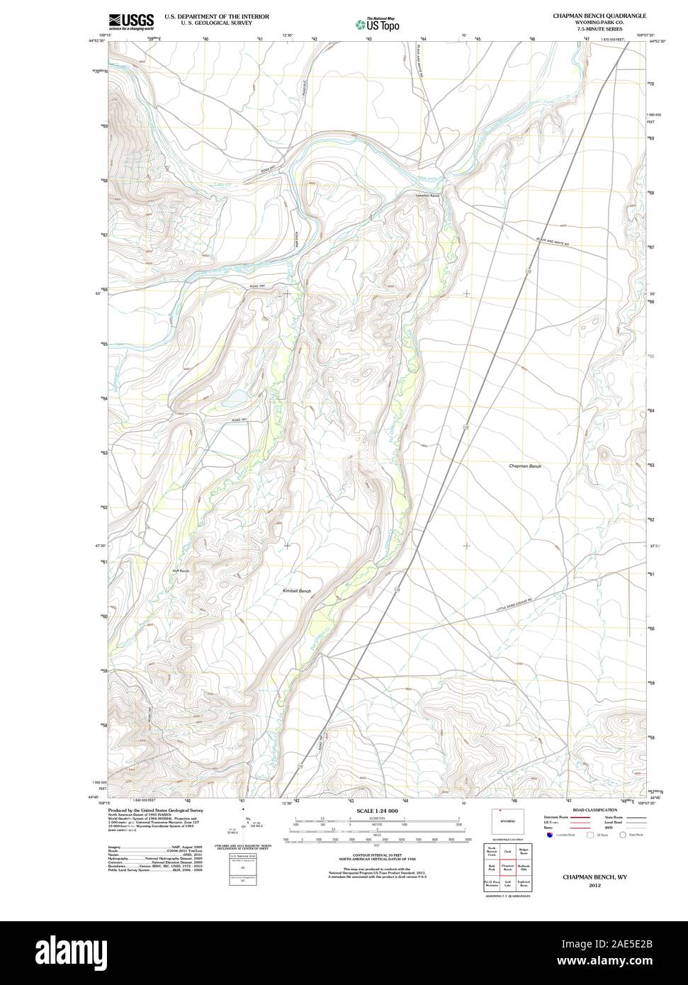 Map of chapman Cut Out Stock Images & Pictures - Alamy
